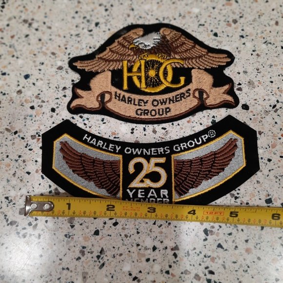 Harley-Davidson | Other | Nos Vintage 2 Embroidered Harleydavidson ...